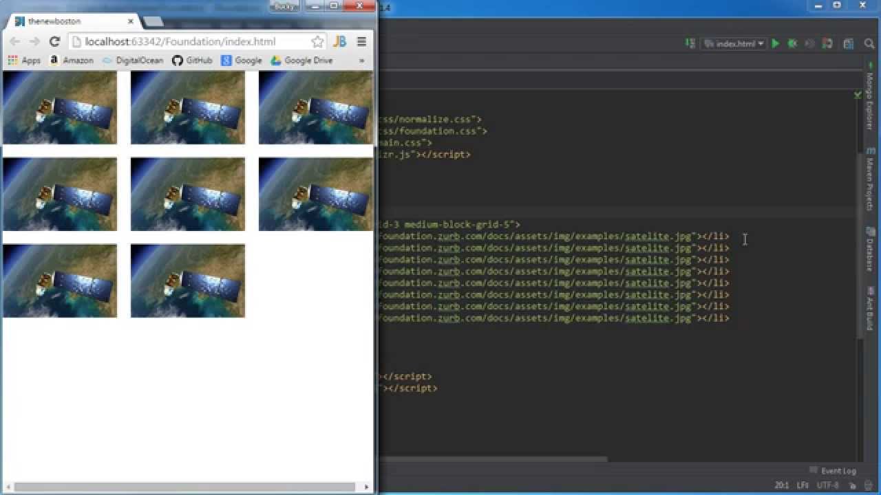 Foundation for Responsive Web Design Tutorial - 4 - Offset and Block ...