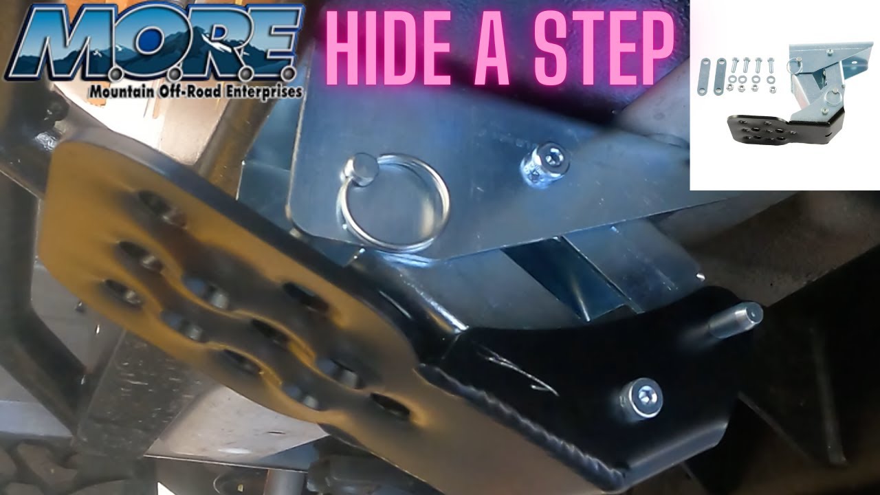 Get in your Jeep TJ easier after we install M.O.R.E. hide a step! - YouTube
