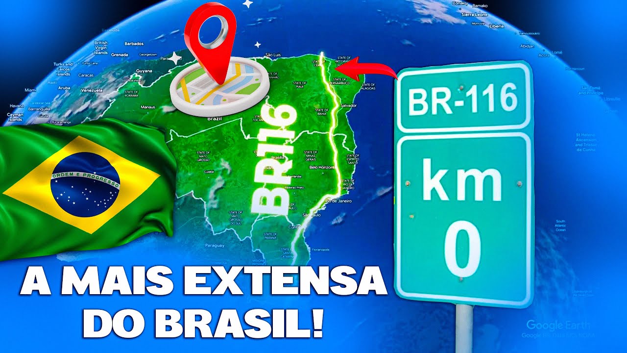 BR-116 | A rodovia mais extensa do Brasil! - #MÁRCIOSHOWSPELOBRASIL ...