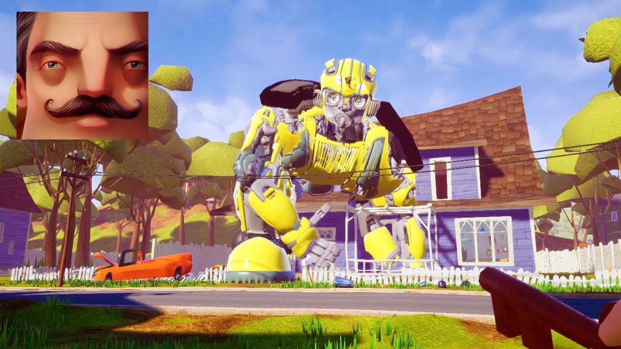 HELLO NEIGHBOR Transformers - My New Neighbor Bumblebee Act 1 Gameplay ...