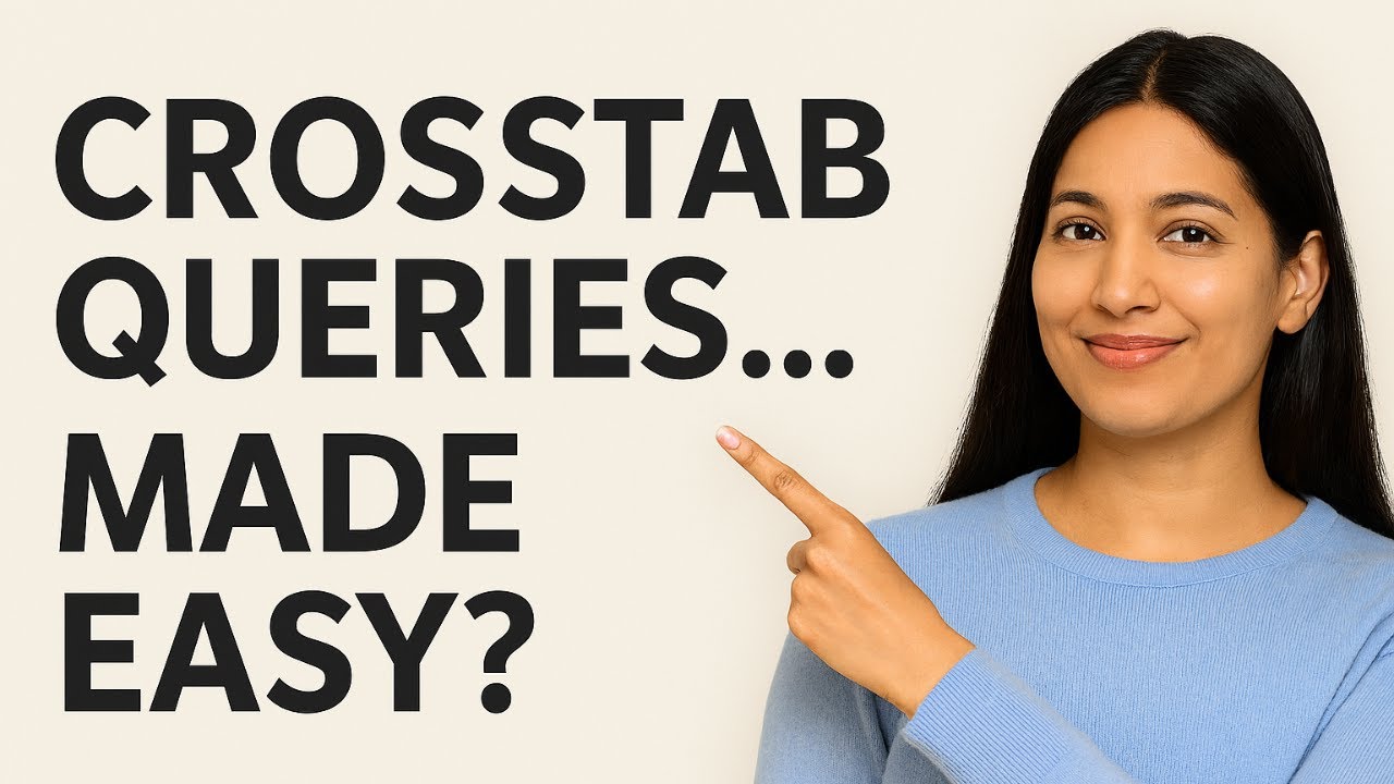 Crosstab Query in Access | Step-by-Step Tutorial - YouTube