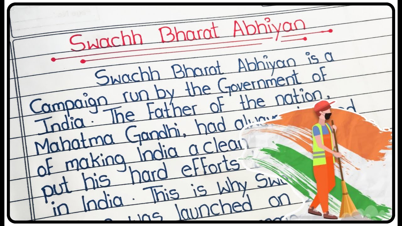 Write an Essay on Swachh Bharat Abhiyan – Clean India Mission Essay ...