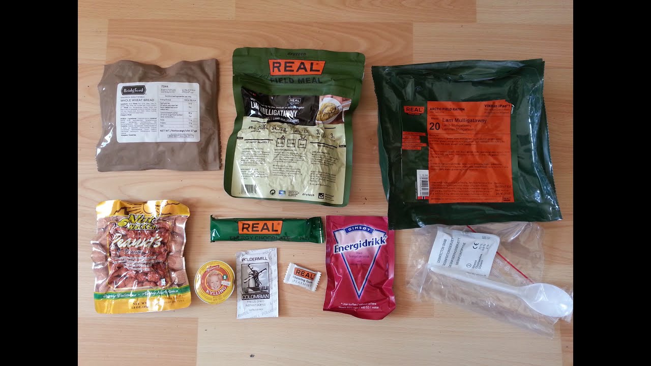 Norwegian Army MRE Arctic Field Ration Menu 20: Lamb Mulligatawny - YouTube