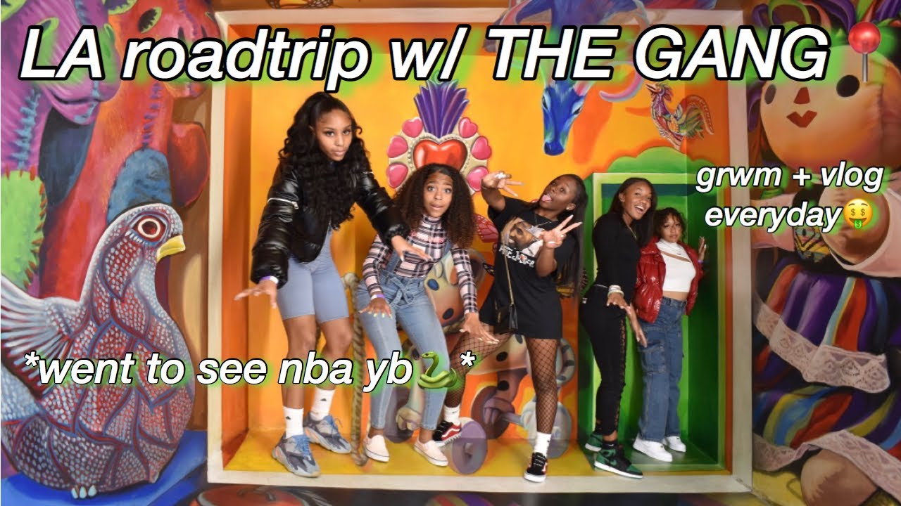 LA ROAD TRIP W/ THE GANG | NBA YB CONCERT | GRWM + VLOG 🤑 - YouTube