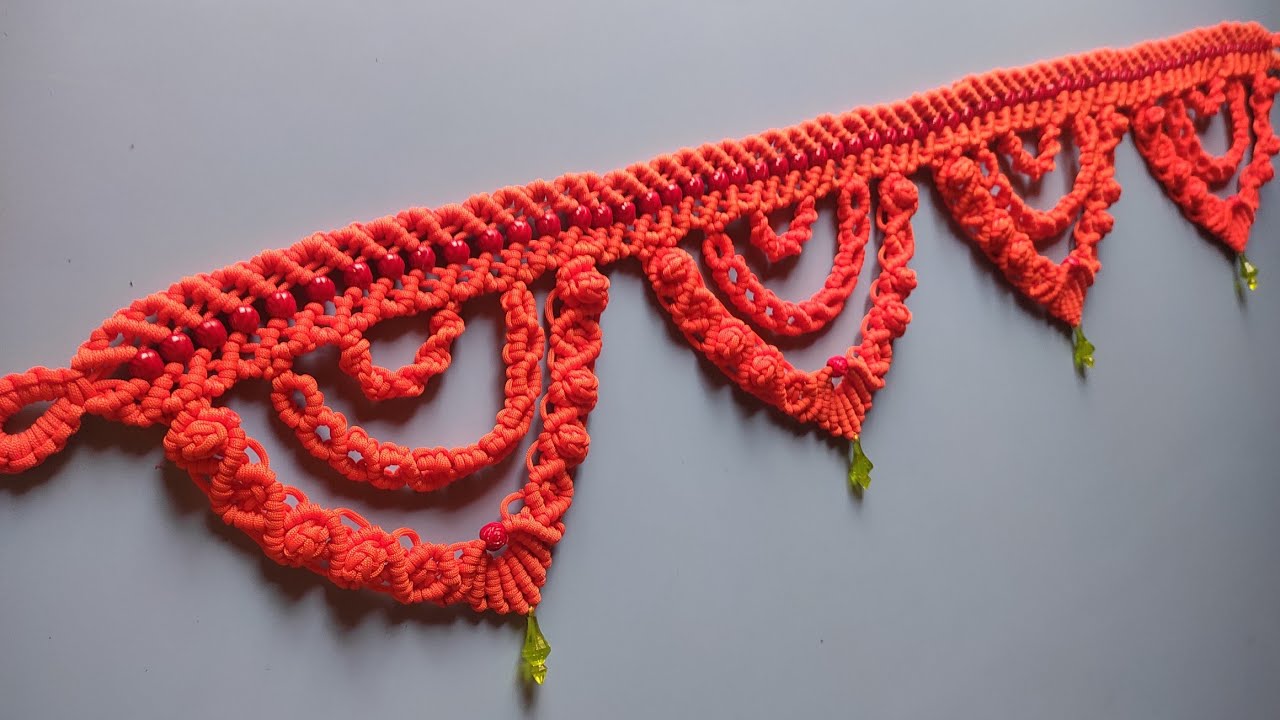 Macrame Toran Design #38 | Easy Macrame Toran Design/New Macrame ...