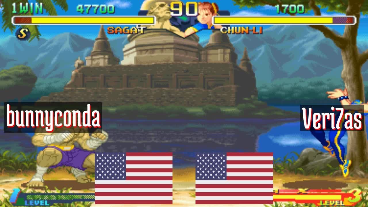 @sfa2u: bunnyconda (US) vs Veri7as (US) [Street Fighter Alpha 2 sfa2 ...