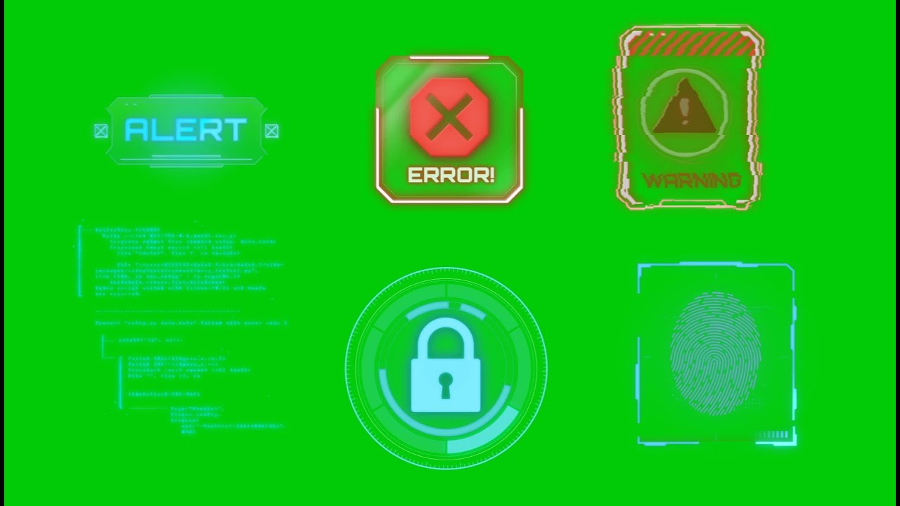 Error Effects In Green Screen | Free Premium Overlay Effects - YouTube