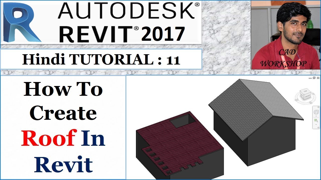 REVIT Hindi Tutorial: 11 || How to create Roof In Revit - YouTube