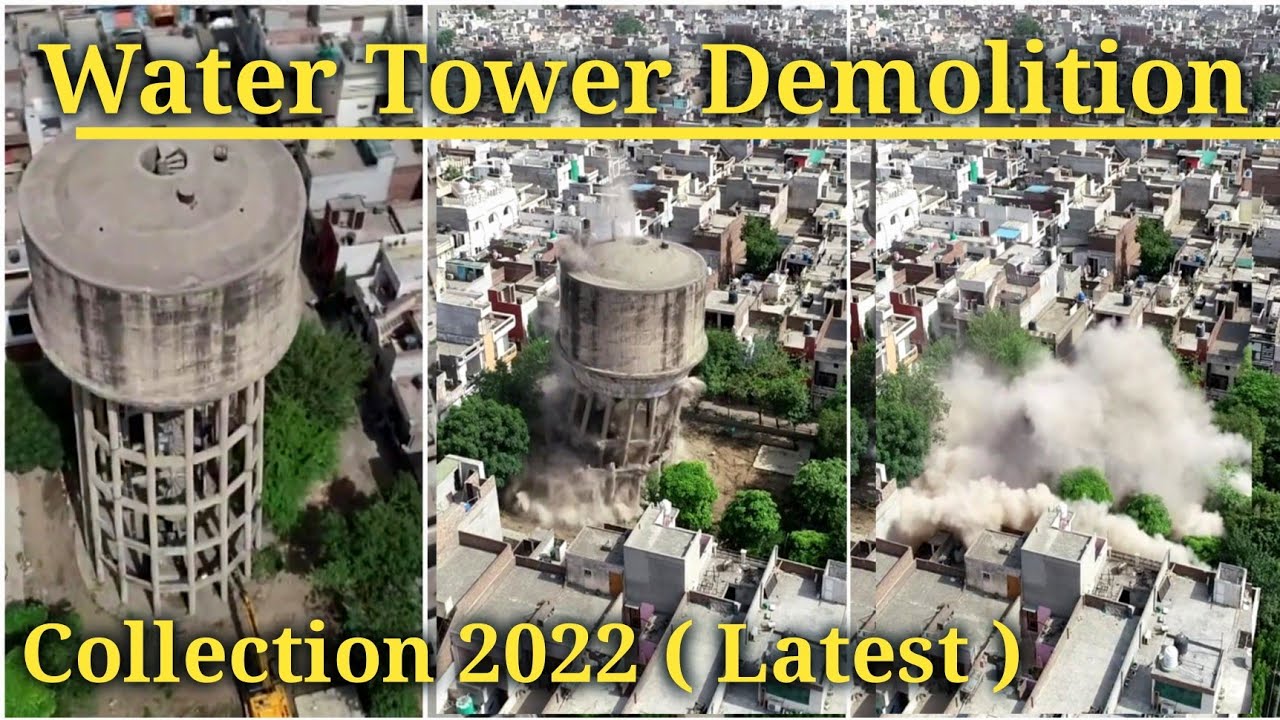 Water Tank Collapse & Demolition | Compilation | Collapse Compilation ...