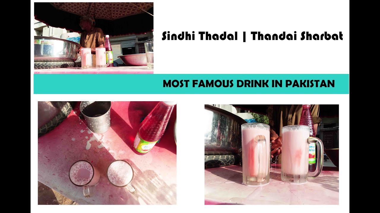 Sindhi Thadal | Thandai Sharbat || Sardai || Famous Traditional drinks ...