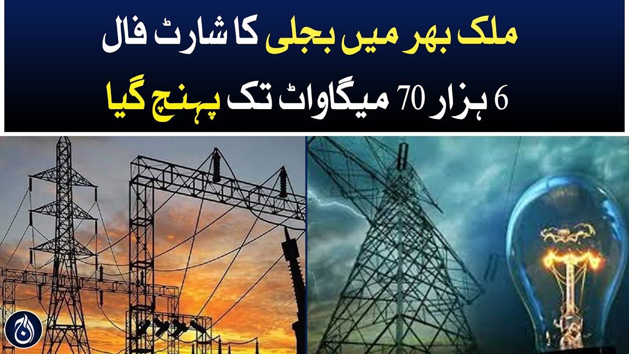 Electricity shortfall across the country has reached 6,700 megawatts ...