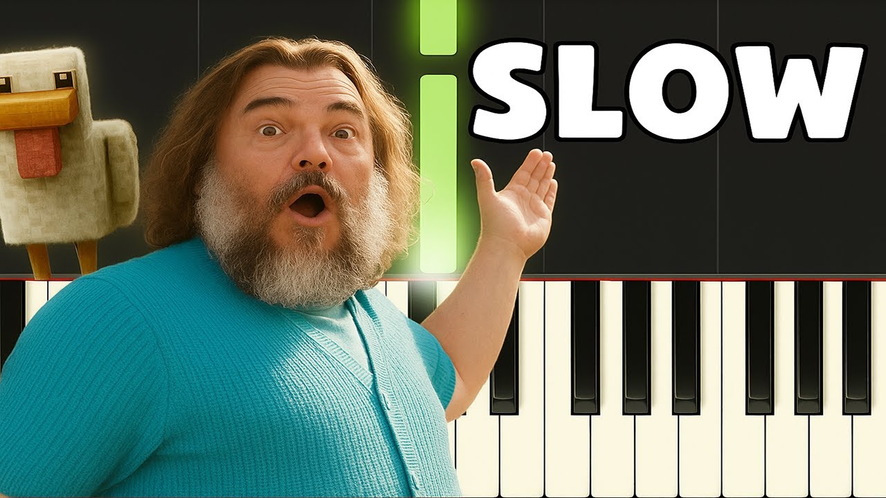 Steve’s Lava Chicken Song 🐔🔥 EASY Piano Tutorial – SLOW VERSION - YouTube
