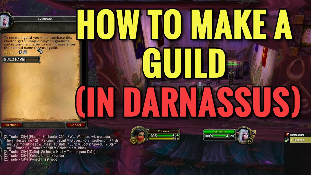 Guild Master Location In Darnassus - WoW Classic - YouTube