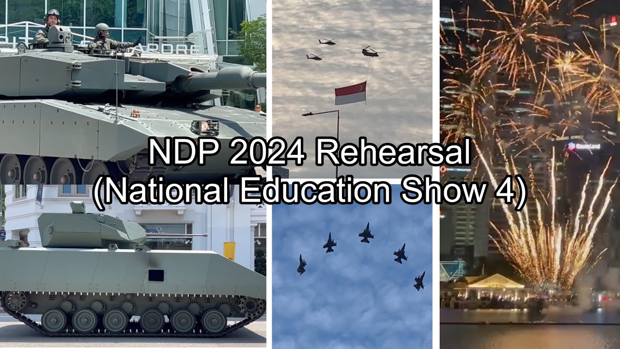 Tanks, Fighter Jets & Helicopters, Fireworks - NDP 2024 Rehearsal ...