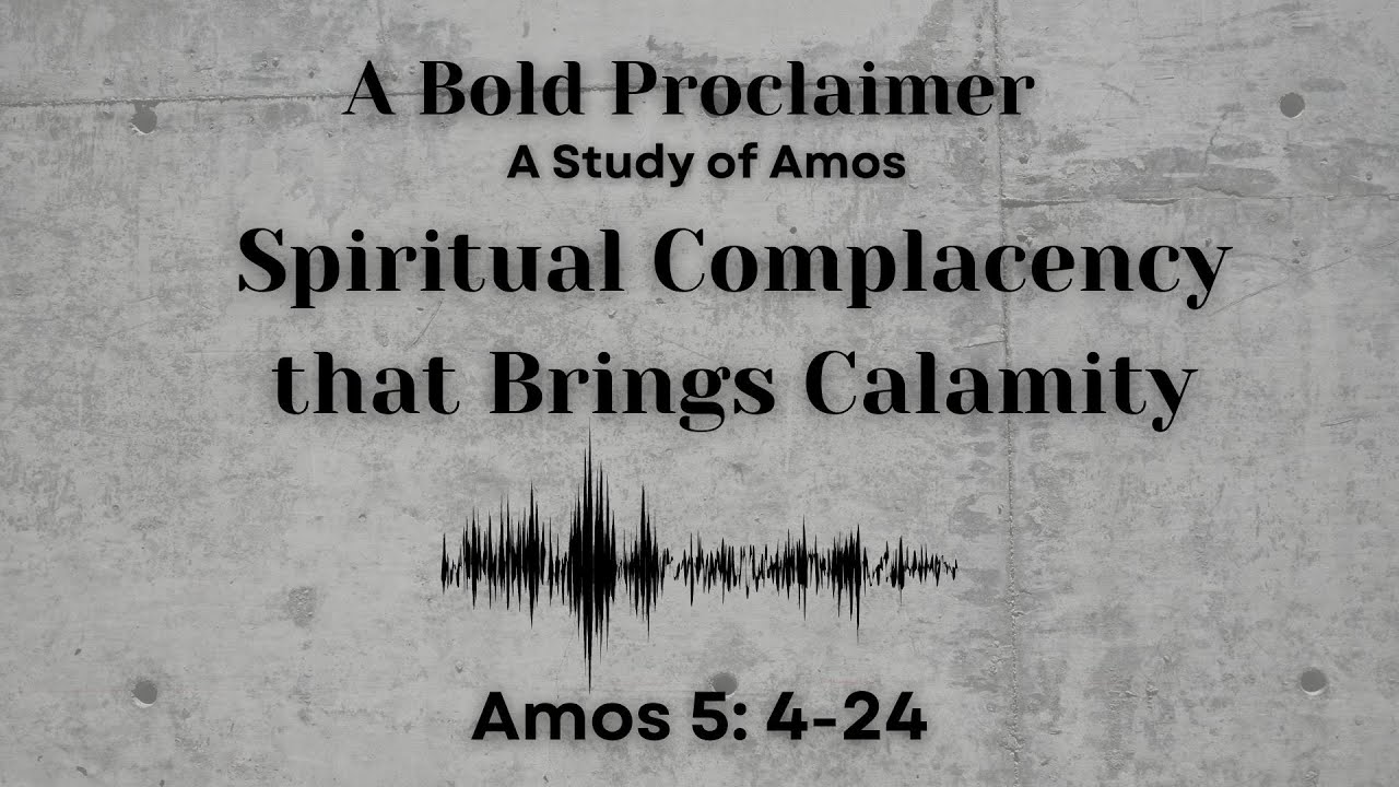 Spiritual Complacency that Brings Calamity - YouTube