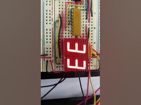 Counter using j-k flip flops and a 7-segment display - YouTube