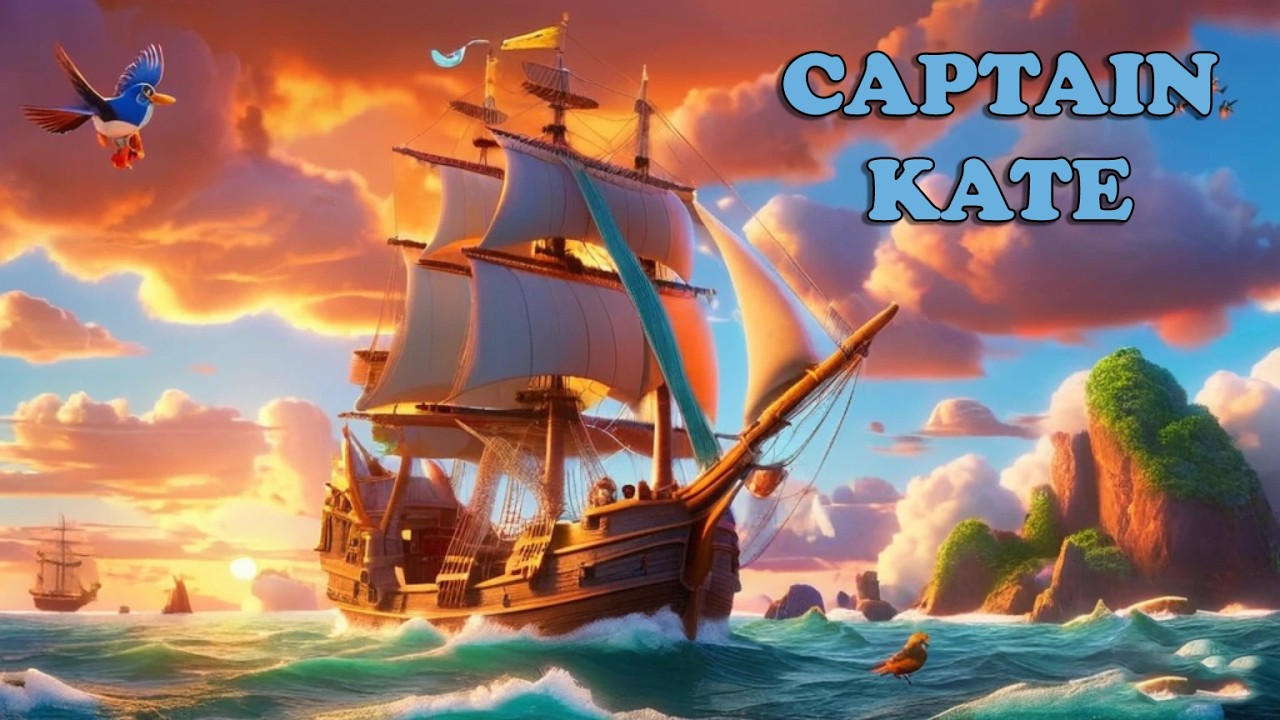 CAPTAIN KATE ⚓⛵🦜 | 🎶 Educational and Fun Baby and Children's Songs 🎶 ...