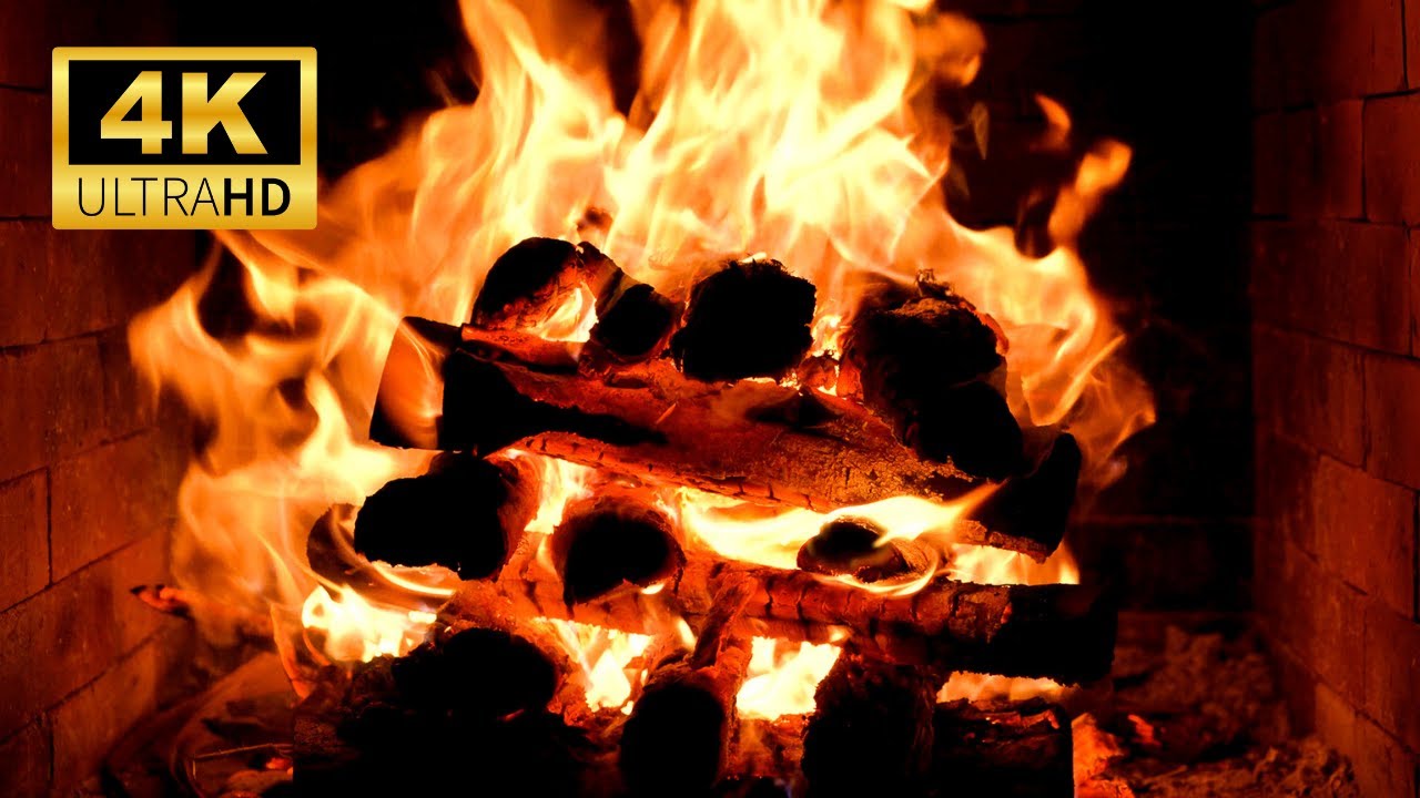 🔥(12 Hours) The Most beautiful relaxing fireplace. Calming FIREPLACE ...