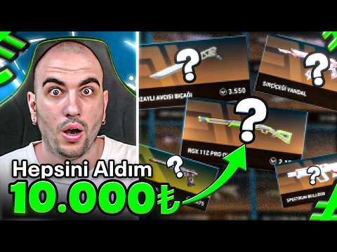 0 Hesap açıp 5 GÜN BOYUNCA mağazadaki HERŞEYİ SATIN ALDIM(10.000TL) | valorant