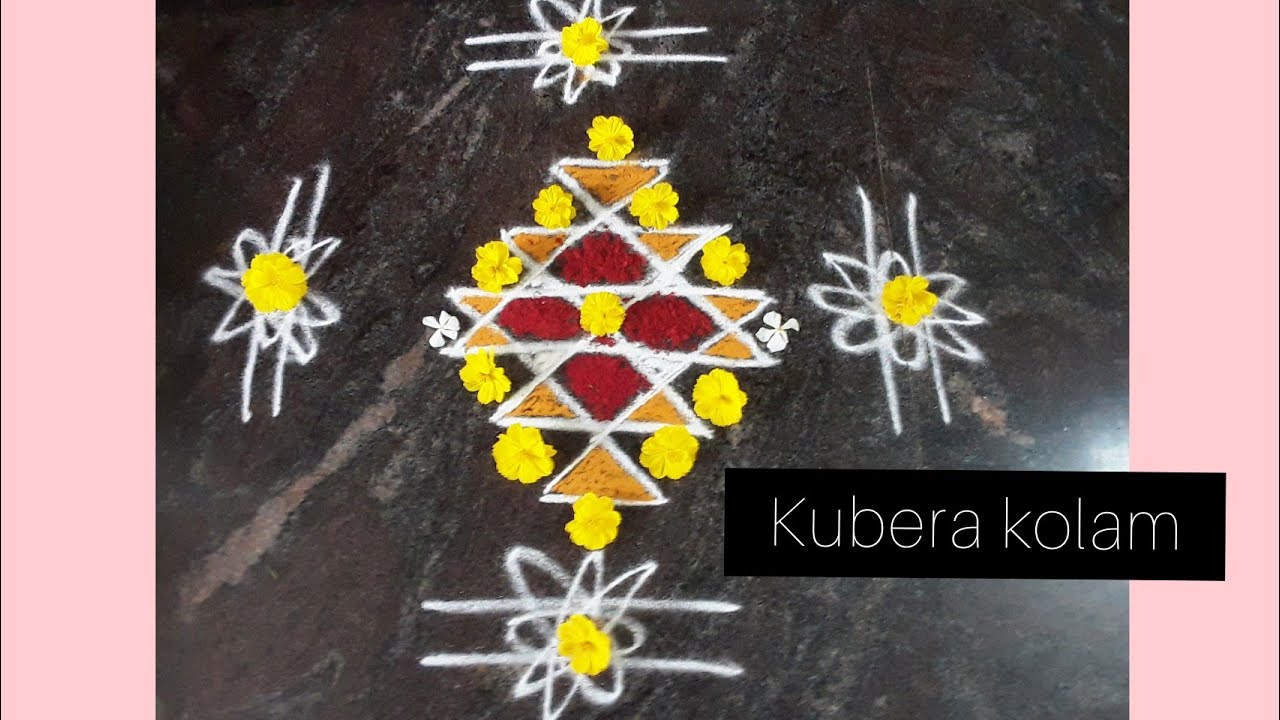 ಅಷ್ಟ ಐಶ್ವರ್ಯಕ್ಕೆ ಅಧಿಪತಿಯಾದ ಕುಬೇರ ರಂಗೋಲಿಯ ಮಹತ್ವ/Kubera kolam - YouTube