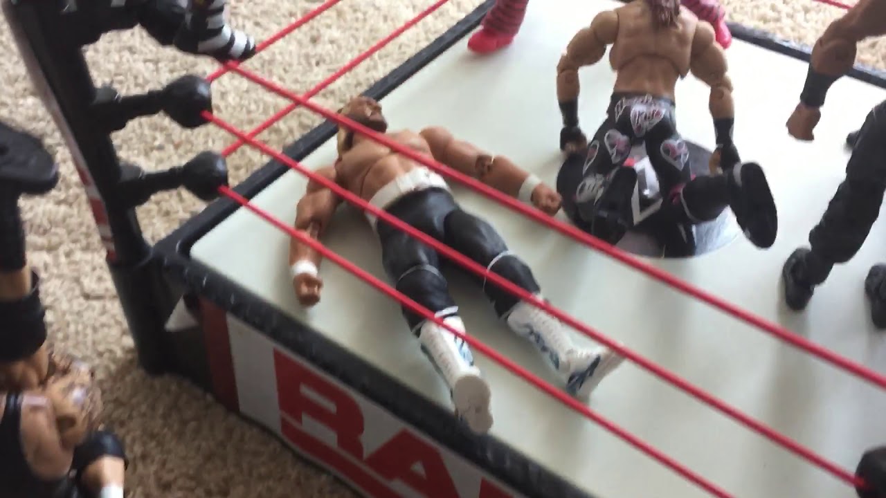 My first Wwe figure set-up - YouTube