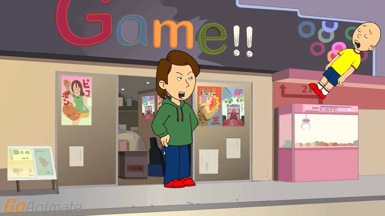 Caillou goes to Chuck E Cheese/grounded (FUNNY EDITION XDDD) - YouTube