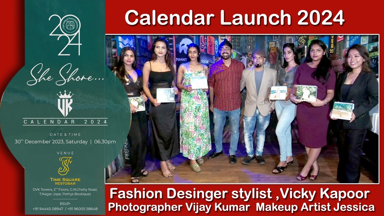 Grand Launch of She Shore Calendar 2024 | Fashion Desinger Vicky Kapoor ...