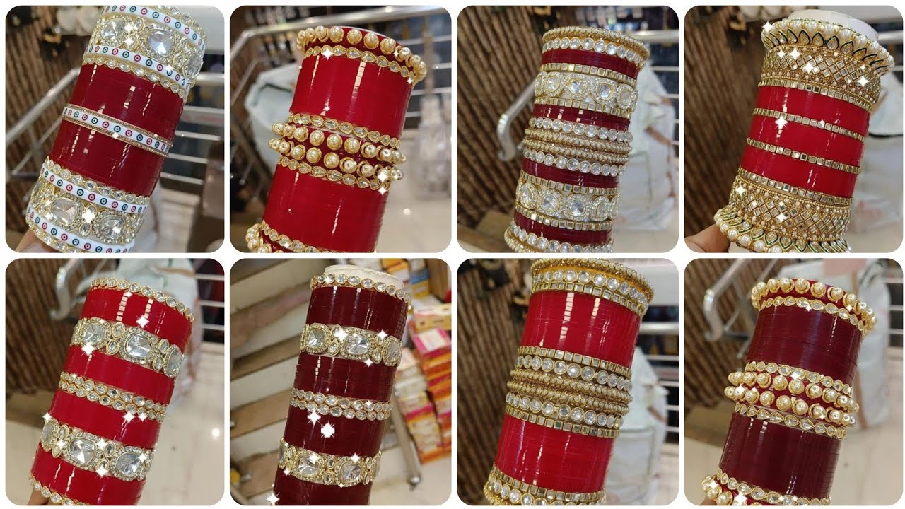 💕💕40+ Trendy Red/Maroon Bridal Chuda Design l Stylish Bridal Chuda l ...