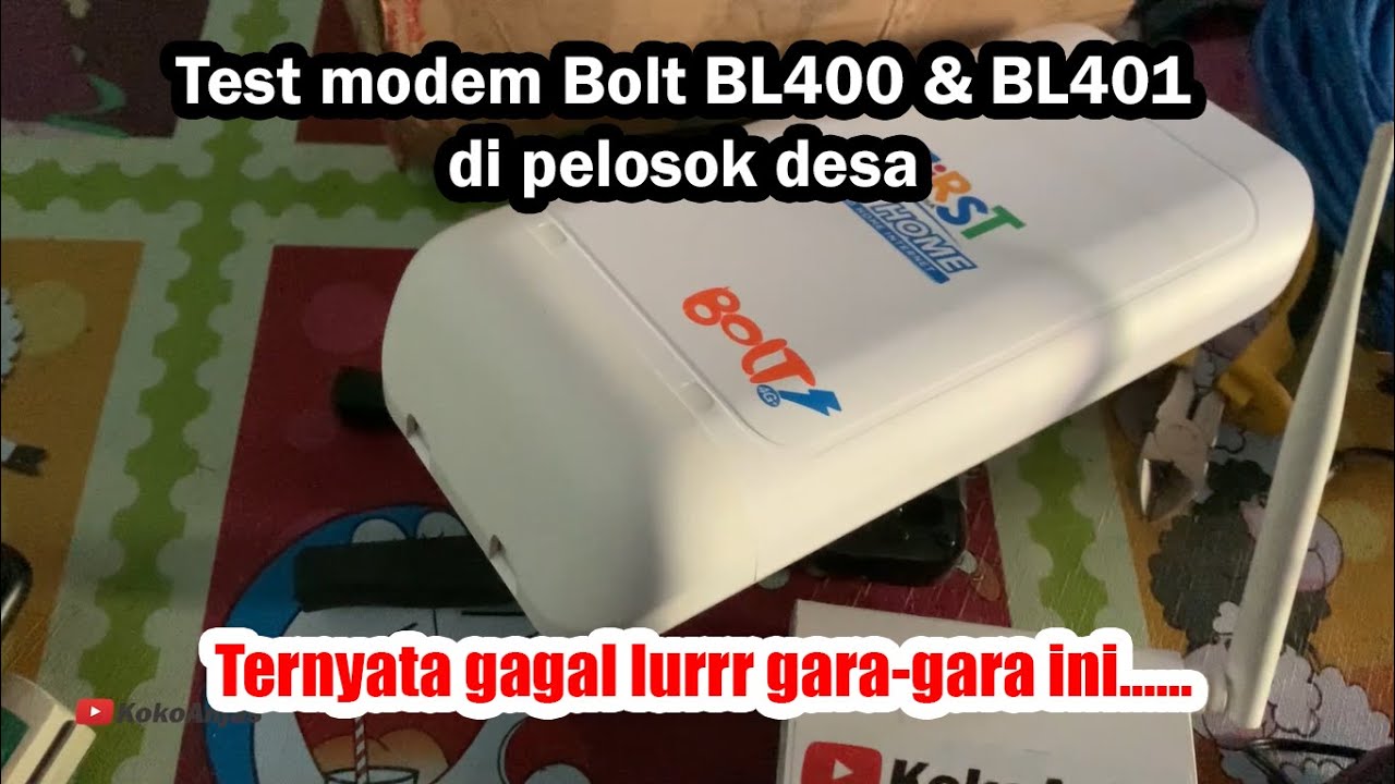 Test Modem Bolt BL400 & BL401 Di Pelosok Desa, Apakah Berhasil?? - YouTube