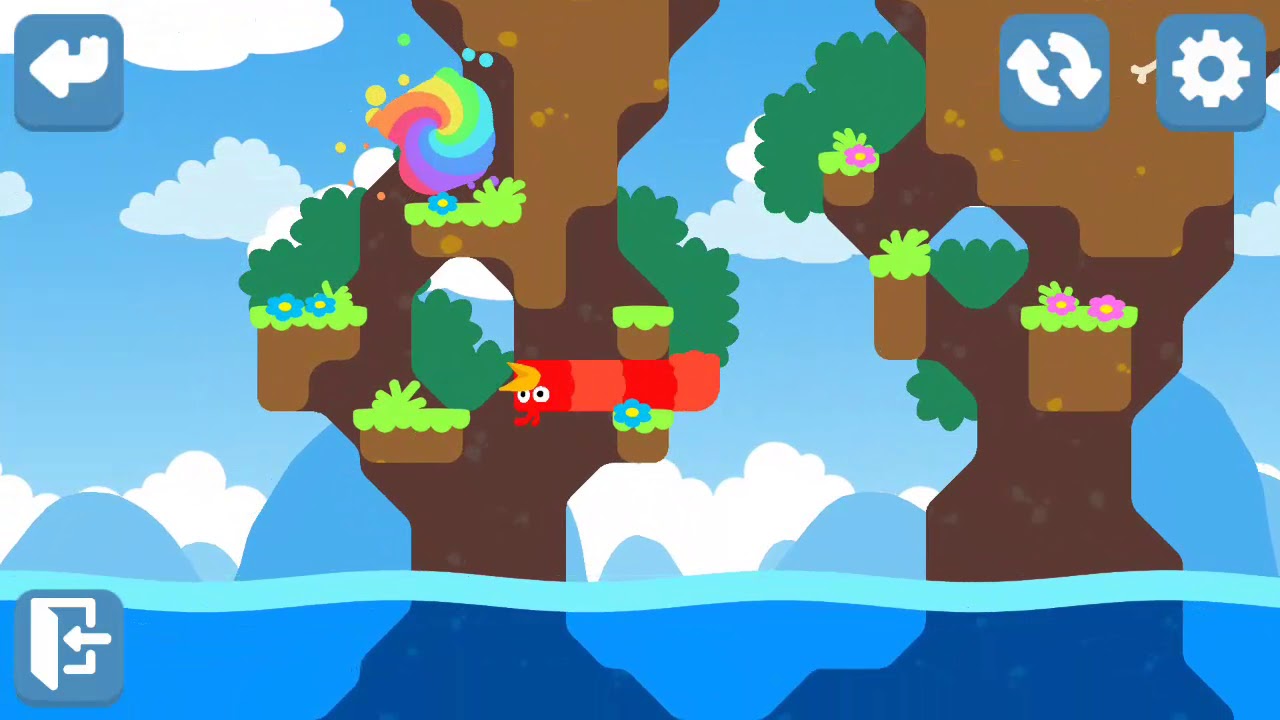 Snakebird Primer Level 9 Walkthrough - YouTube