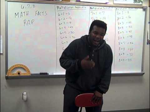 Multiplication Facts of 8 RAP - YouTube