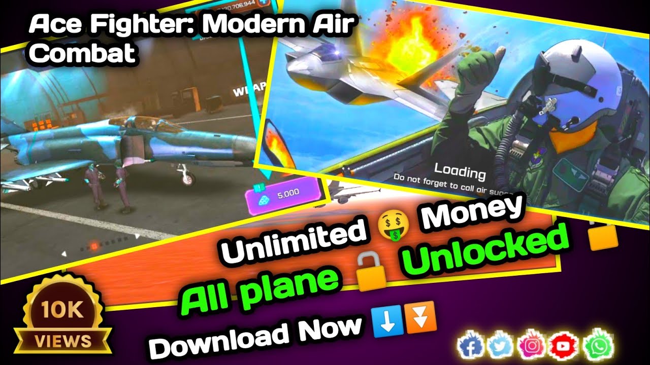 Ace Fighter: Modern Air Combat Mod APK ( Unlimited 🤑 Money And 🪙 Gold ...