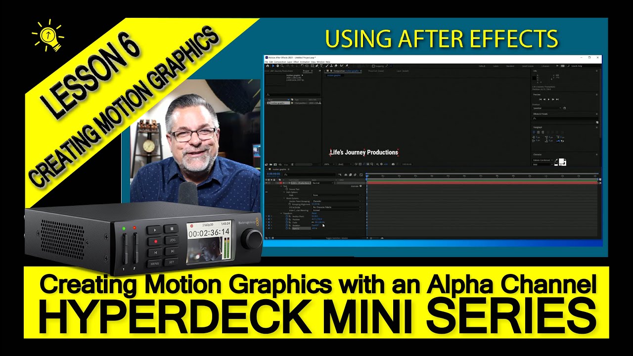 HyperDeck Mini Series "Creating Motion Graphics in After Effects ...