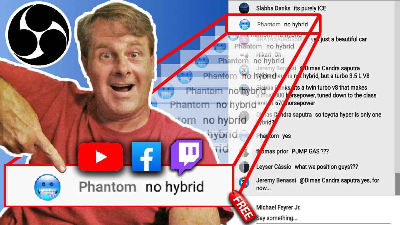 Chat Overlay In OBS Studio For Twitch, Youtube, or Facebook FREE! - YouTube