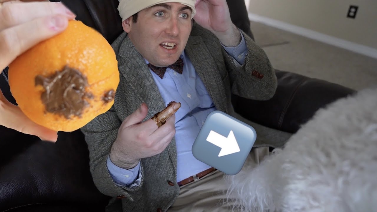 Finger in Orange Poop Prank! - YouTube