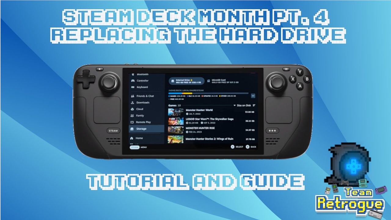 Steam Deck Month Pt. 4: Upgrading the Internal Hard Drive - YouTube
