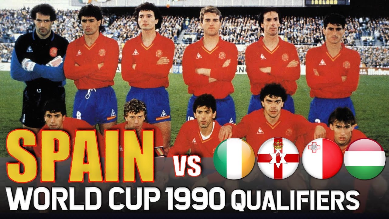 Spain World Cup 1990 Qualification All Matches Highlights | Road to ...