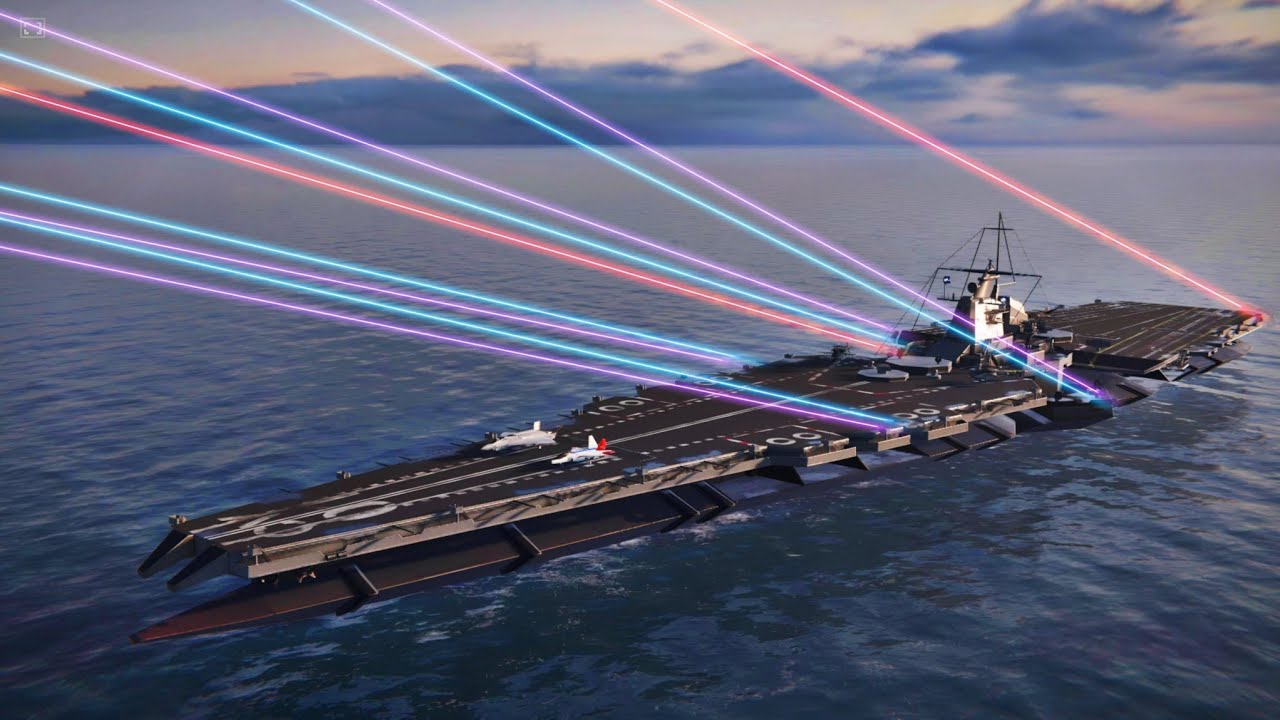 USS NEMESIS the monster carrier in Modern Warships - YouTube