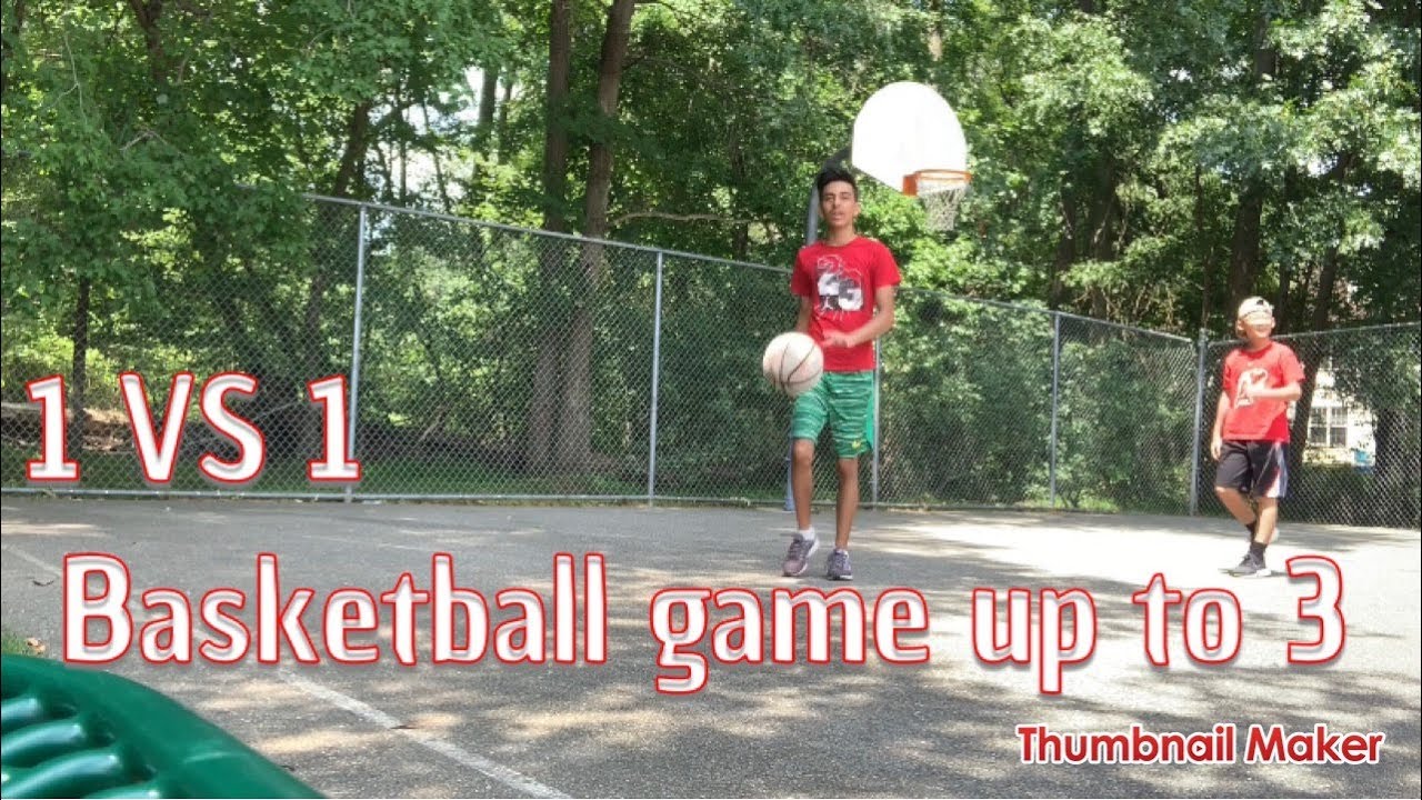 1 VS 1 Basketball game up to 3 - YouTube
