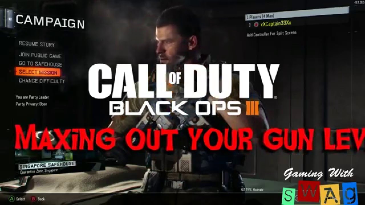 Call of Duty Black Ops 3: How to Level Up your Gun to MAX level QUICK ...