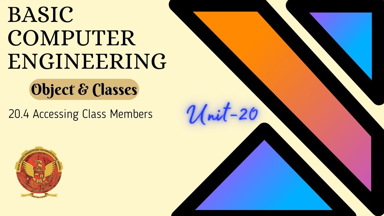 20 4 Accessing Class Members Object And Classes Unit 20 Bt 205 C Programming Bce
