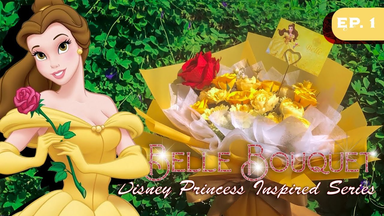 BUKET BUNGA BELLE - DISNEY PRINCESS INSPIRED - YouTube