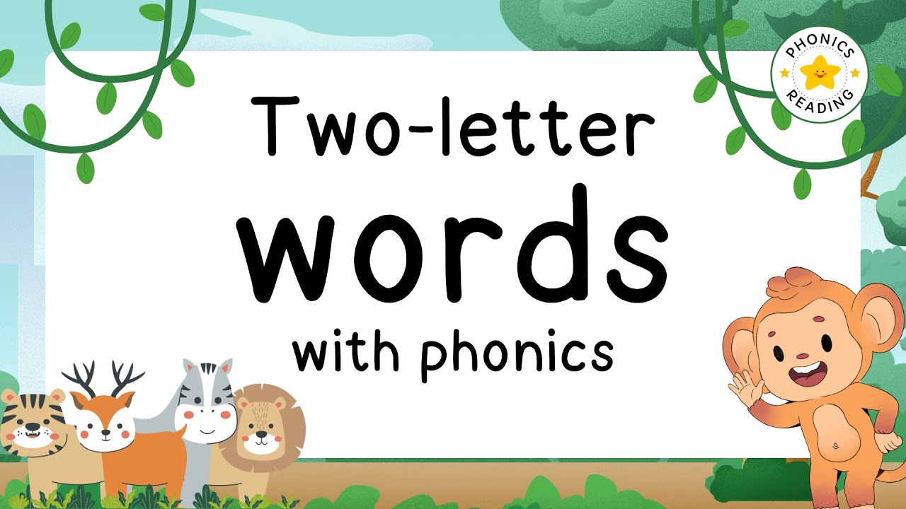 Two Letter Words | Phonics For Kids | Phonics Lessons | Preschool ...