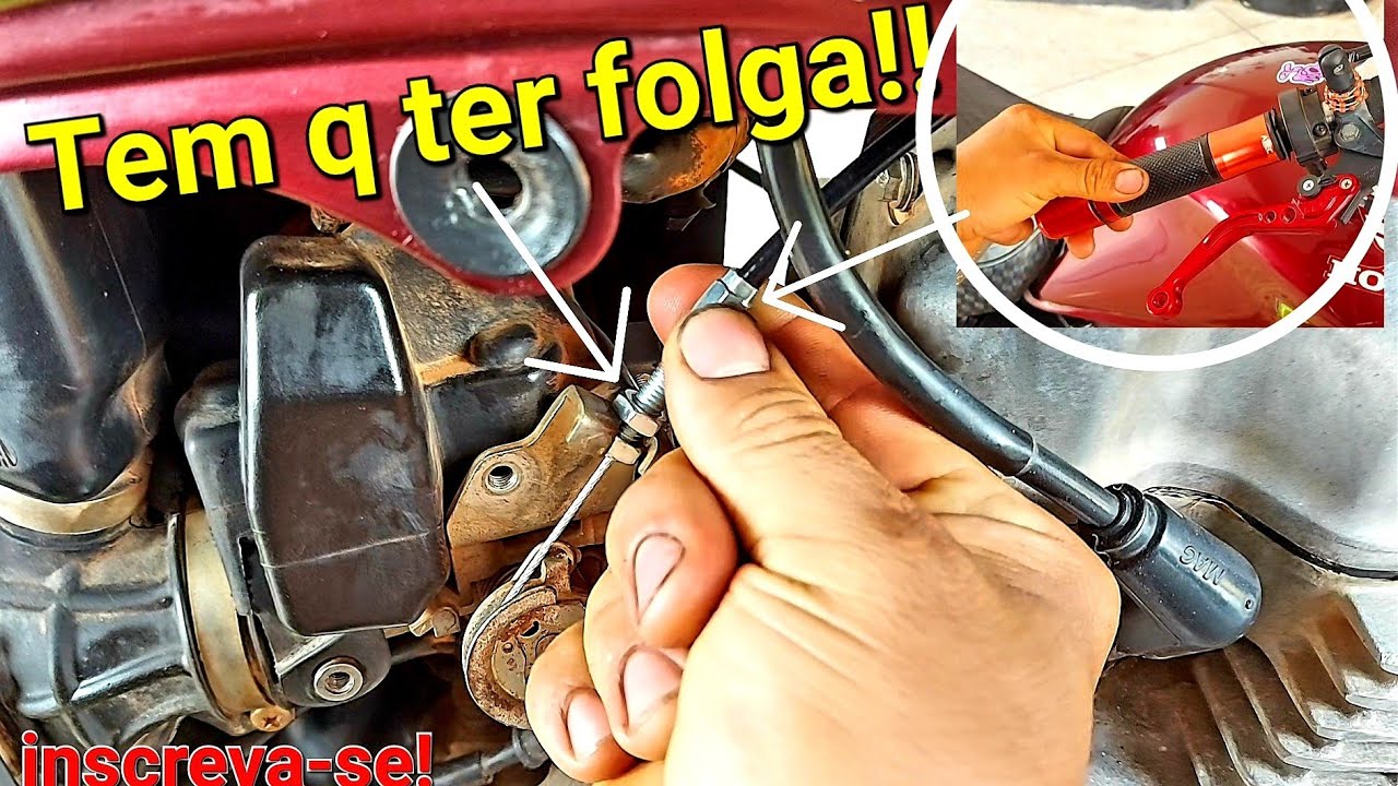 como deixar a folga correta do acelerador de moto injetada - YouTube