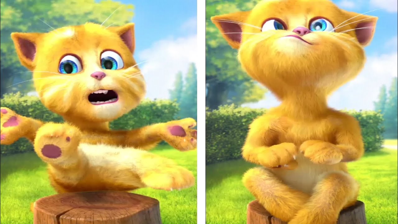 Talking Ginger Eating - YouTube