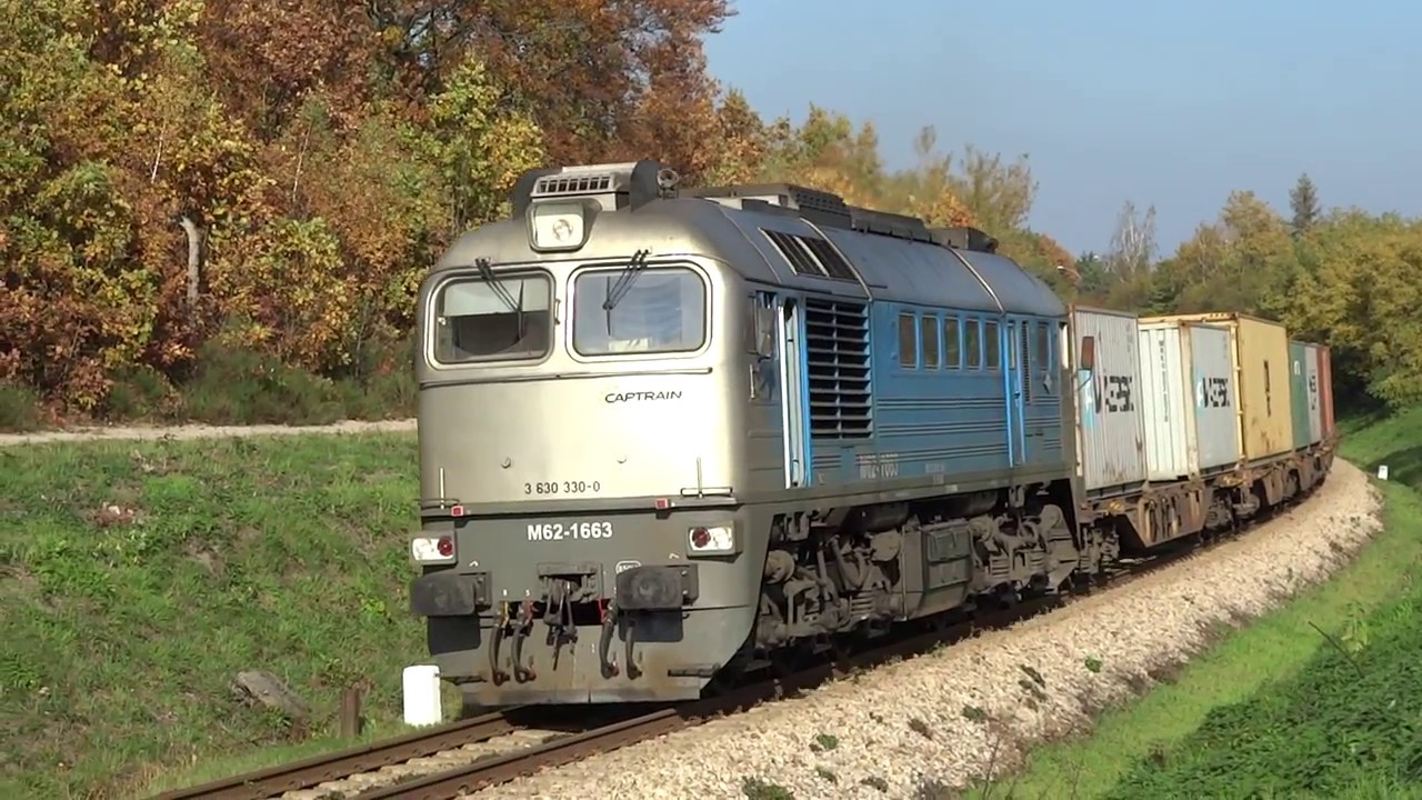 M62-1663 CAPTRAIN czyli Jesienny "Kapitan". Nowa Dęba - YouTube