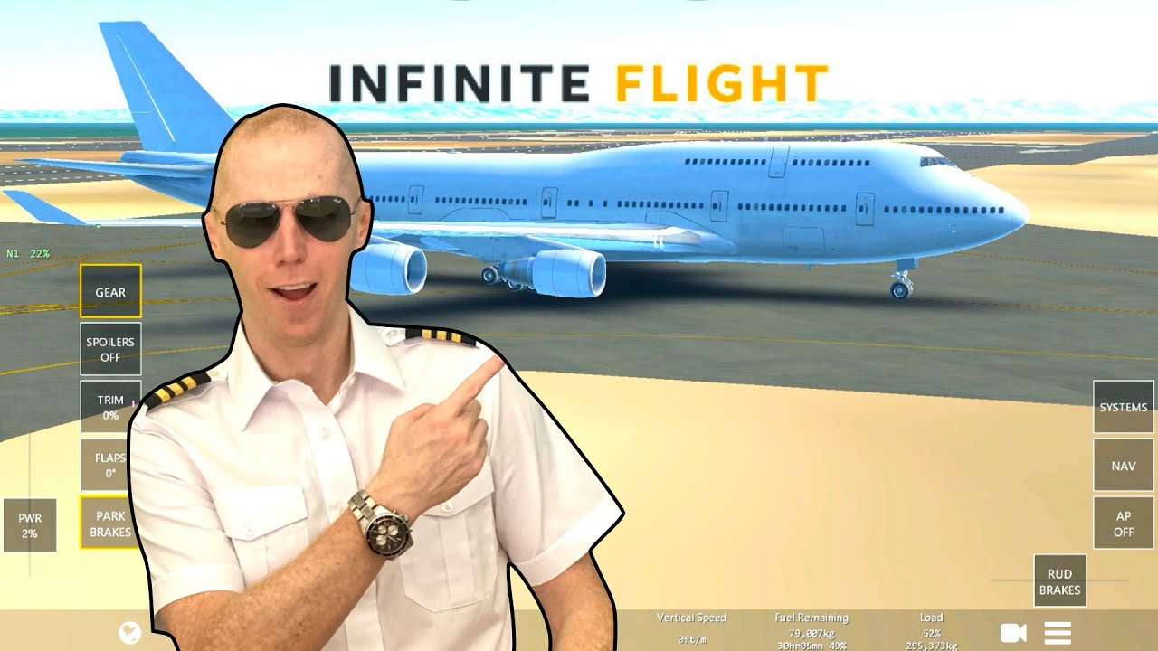 Real 747 Airline Pilot Plays Infinite Flight | Flight Simulator - YouTube