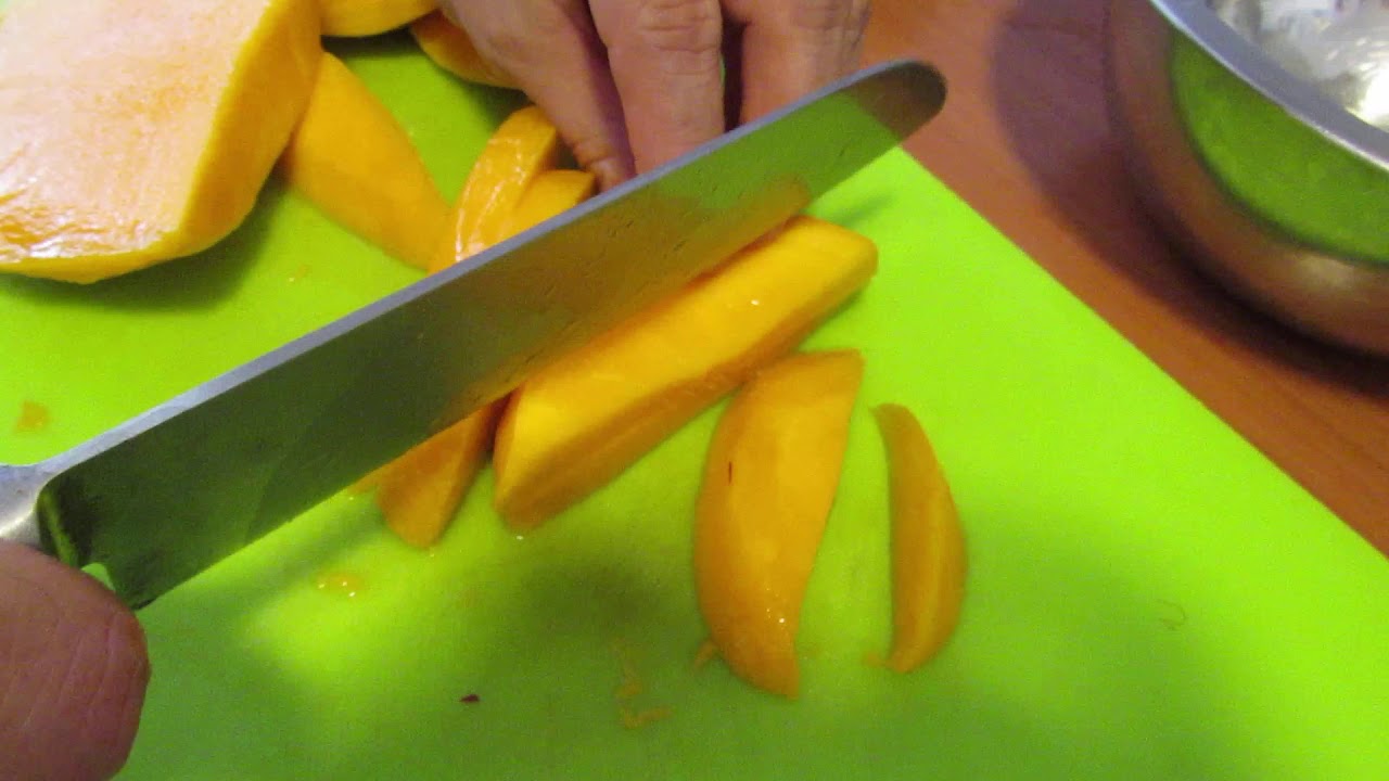 Corte macedonia en mango - YouTube