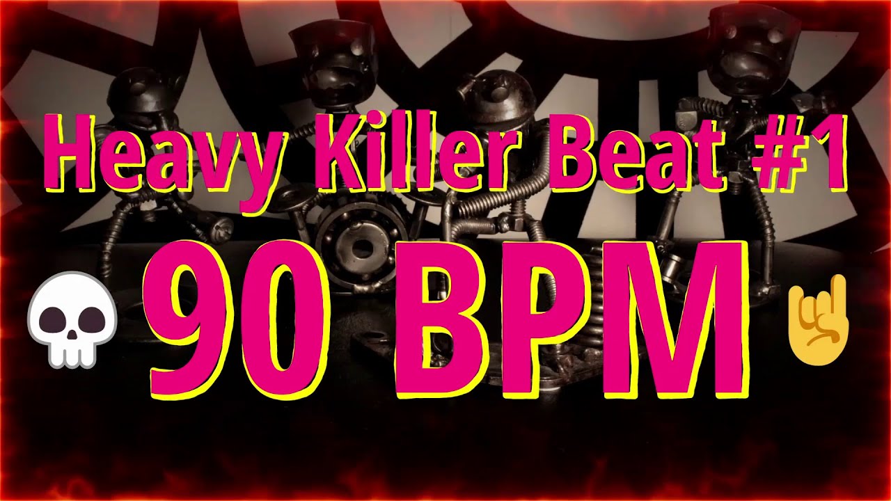 90 BPM - Heavy Killer Beat #1 - 4/4 #drumbeat - #drumtrack - #trashbeat ...