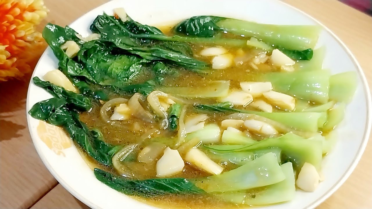 Masak pakcoy seperti ini, mudah dan praktis - YouTube